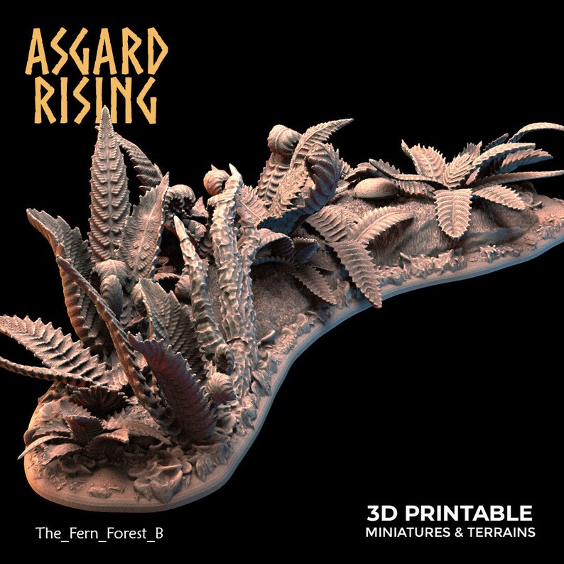3D Printed Asgard Rising the Fern Forest 28 32 Mm Wargaming Dnd - Etsy