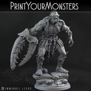 3D Printed Print Your Monsters Orc Warrior 3 Desert Orcs Set 28mm 32mm ...