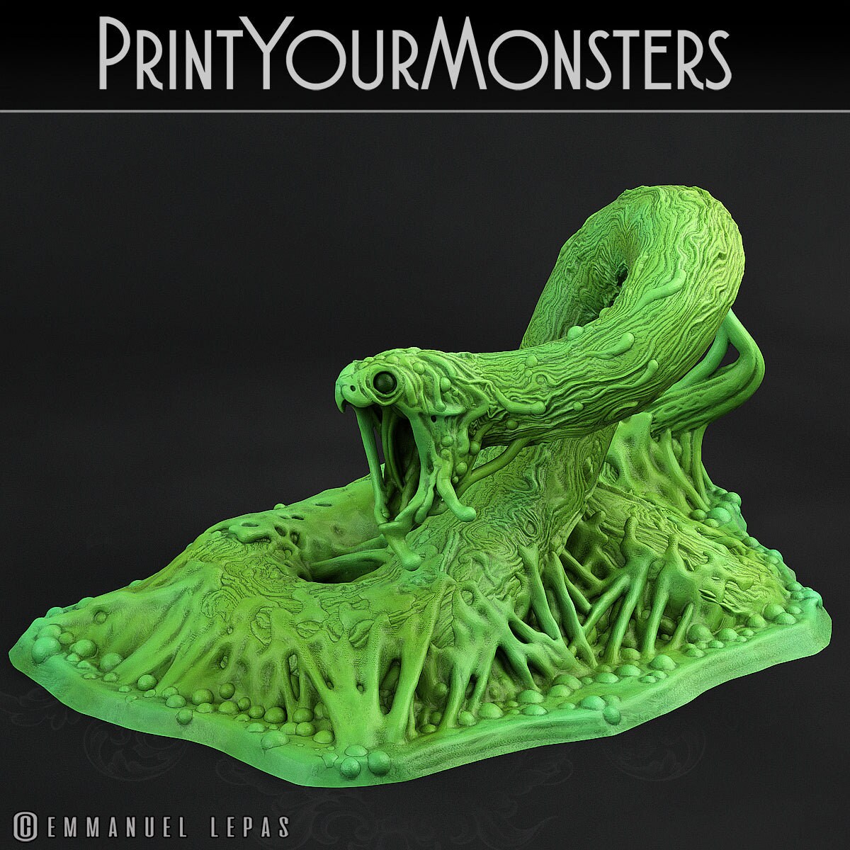 3D Printed Print Your Monsters Viper Ooze Total Serpents 28mm - Etsy
