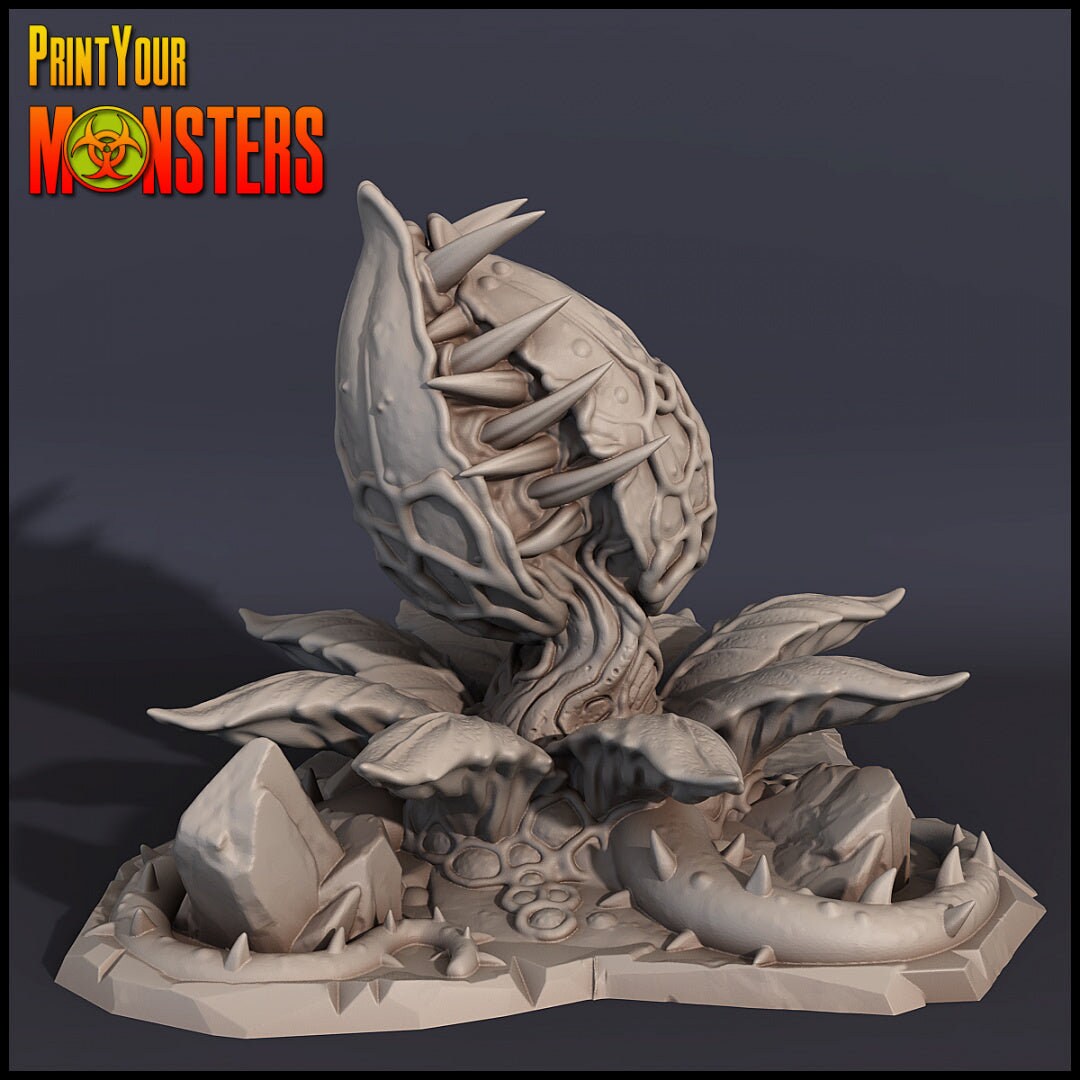 3D Printed Print Your Monsters Classic Carnivorous Plant 2 Set 28mm ...
