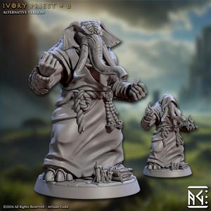 3D Printed Artisan Guild Ivory Priests Elephorim Ivory Sentinels 28mm ...