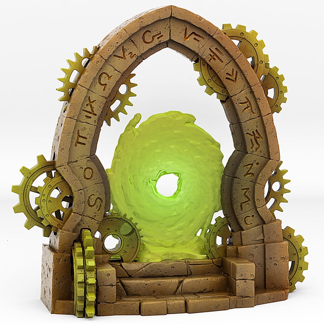 3D Printed Fantastic Portals and Effects Clockwork Portal 28mm - 32mm D ...