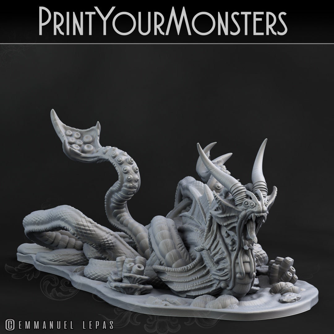 3D Printed Print Your Monster Leviathan 28 32mm D&D - Etsy