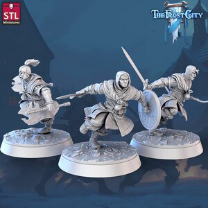 3D Printed STL Miniatures the Frost City Army Soldiers Sets - Modular 28 - 32mm War Gaming D&D ...