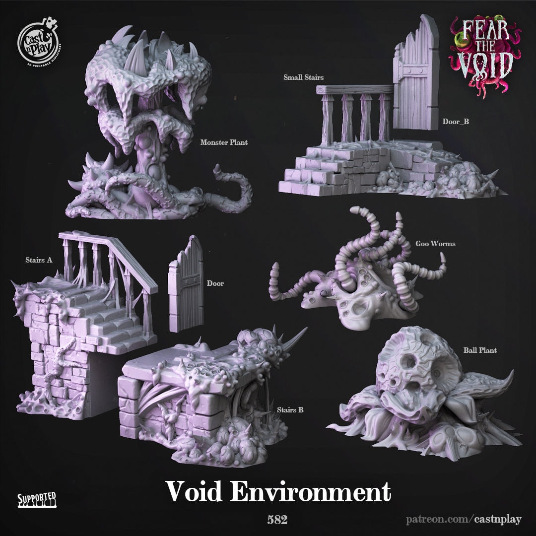 3D Printed Cast N Play Void Environment Terrain Fear the Void 28mm 32mm ...