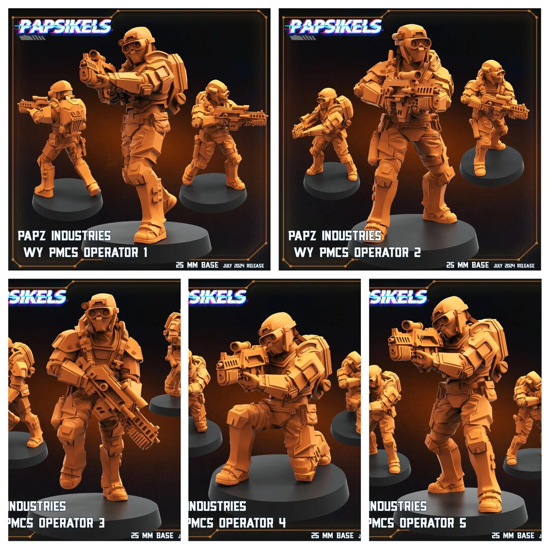 3D Printed Papsikels Papz Industries Wy Pmcs Operator Set July 2024 ...
