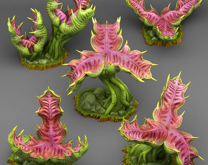 3D Printed Print Your Monsters Big Plant 2 Carnivorous Plants - Etsy