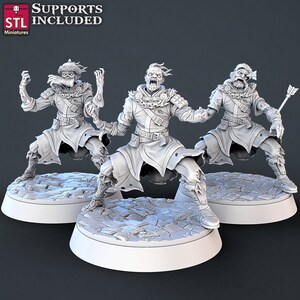 3D Printed STL Miniatures Undead Set 28mm - 32mm War Gaming D&D - Etsy