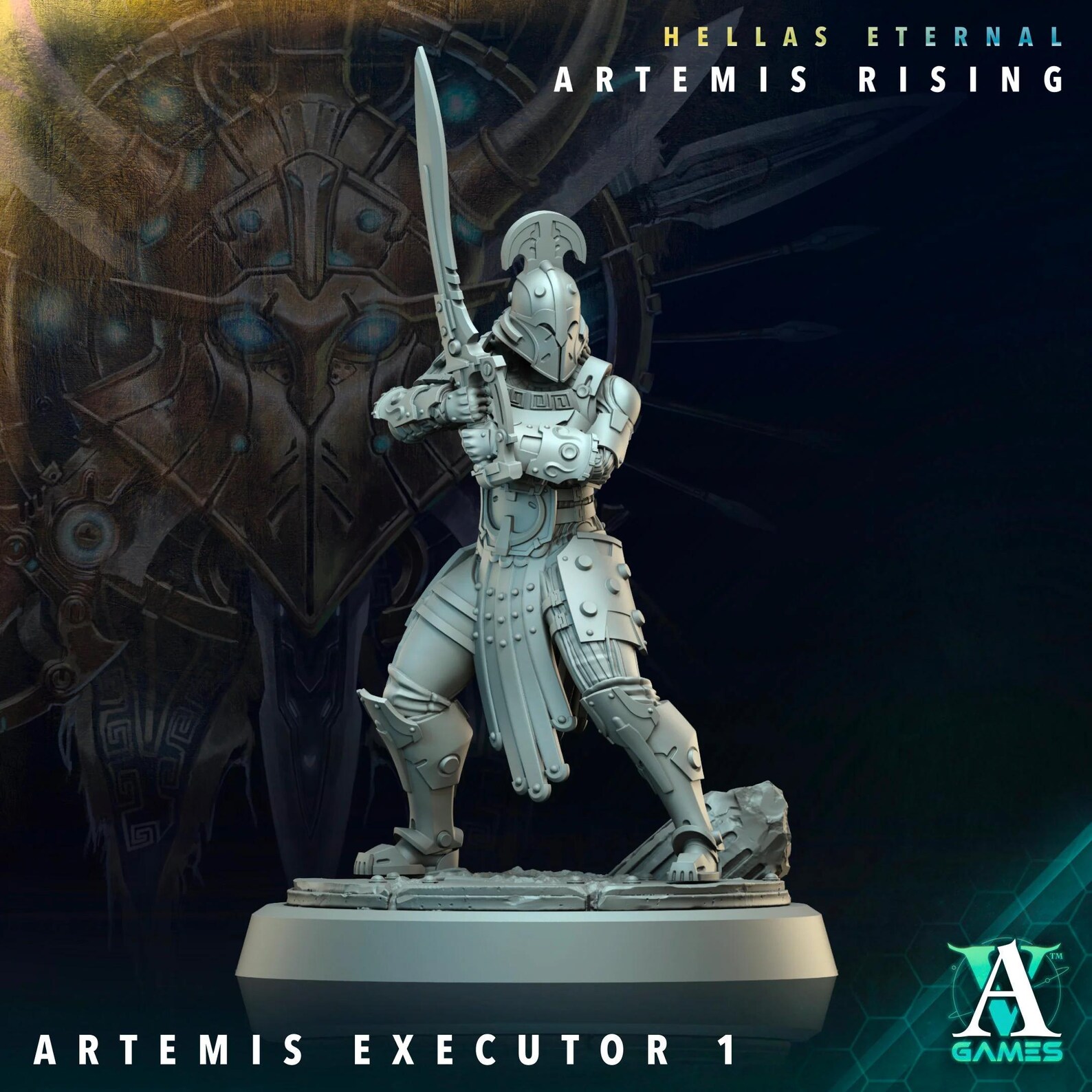 3D Printed Archvillain Games the First Vestal Artemis Hunters Executors ...