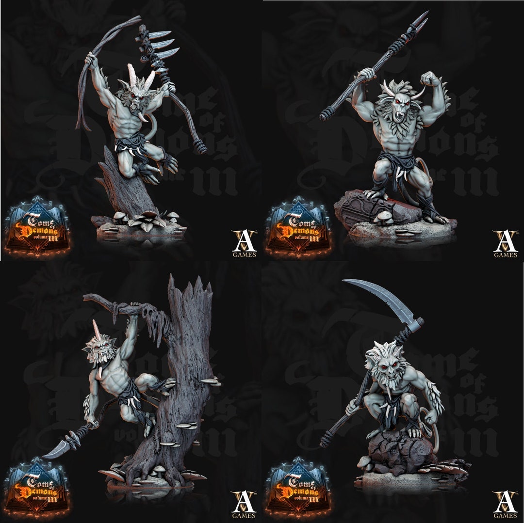 3D Printed Archvillain Games Teraton Quasits Tome of Demons 28 32mm D&D ...