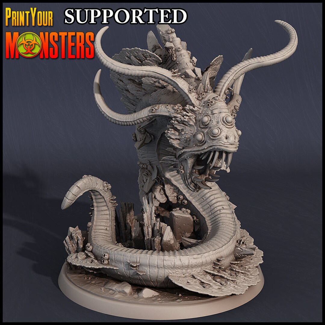 3D Printed Print Your Monsters Dire Anglerfish Sanctum Protector Dark ...