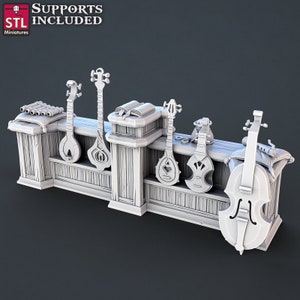 3D Printed STL Miniatures Music Store Set | 28 - 32mm War Gaming D&D - Etsy