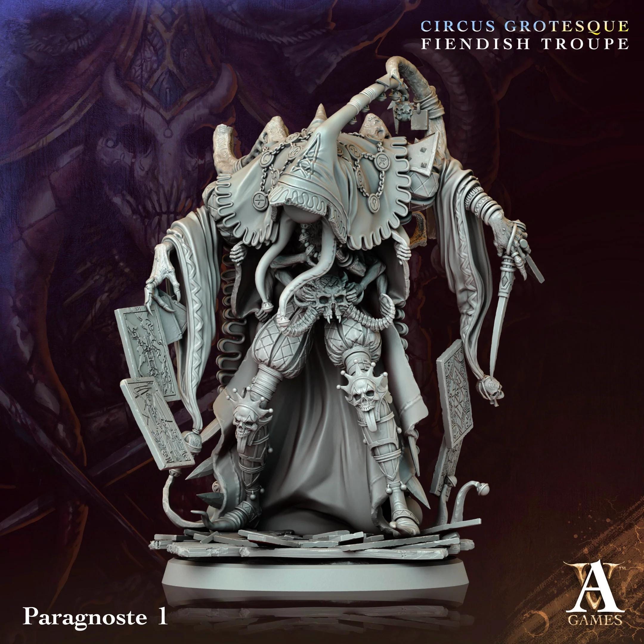 3D Printed Archvillain Games Paragnoste Circus Grotesque Fiendish ...