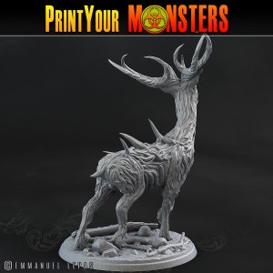 3D Printed Print Your Monsters Horrific Deer the Shadowcreep Wood Set ...