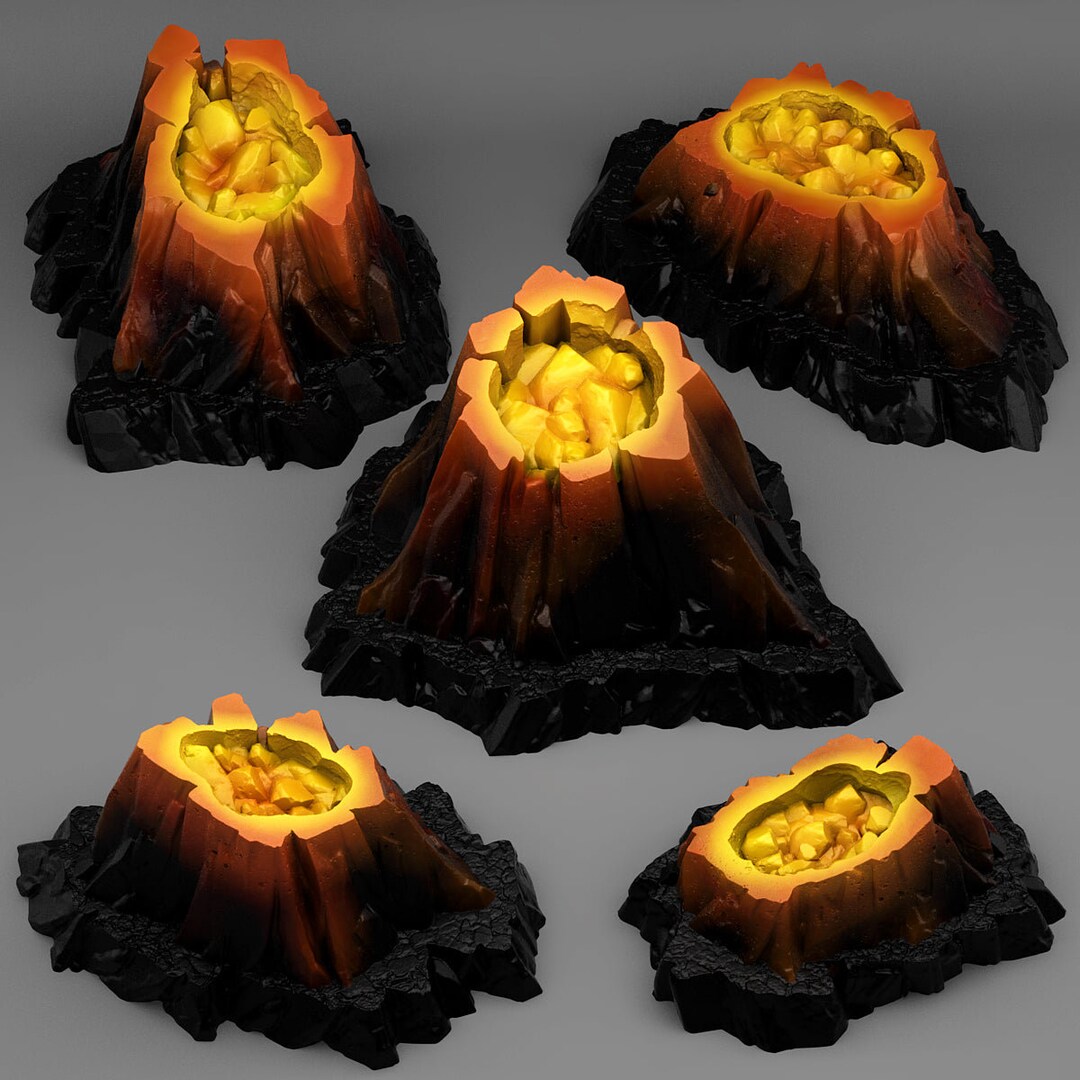 3D Printed Fantastic Plants and Rocks Pot of Gold 28mm - 32mm D&D ...