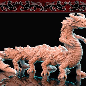 3D Printed Nafarrate Behir Bestiary Vol. 1 Bestiary Creatures Volume 1 ...