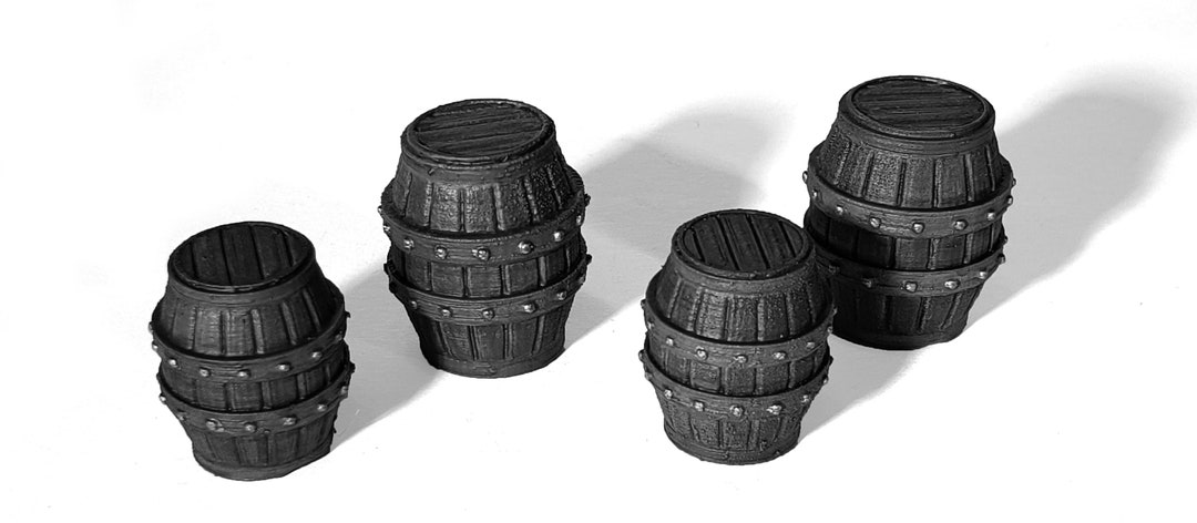 Dnd Miniature Tavern Barrels for Tabletop Fantasy Wargames | 28 Mm ...