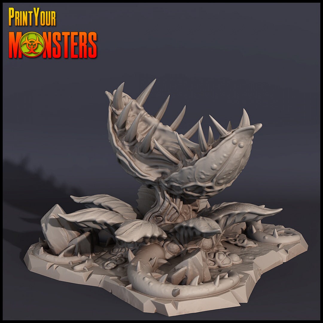 3D Printed Print Your Monsters Classic Carnivorous Plant 1 Set 28mm ...