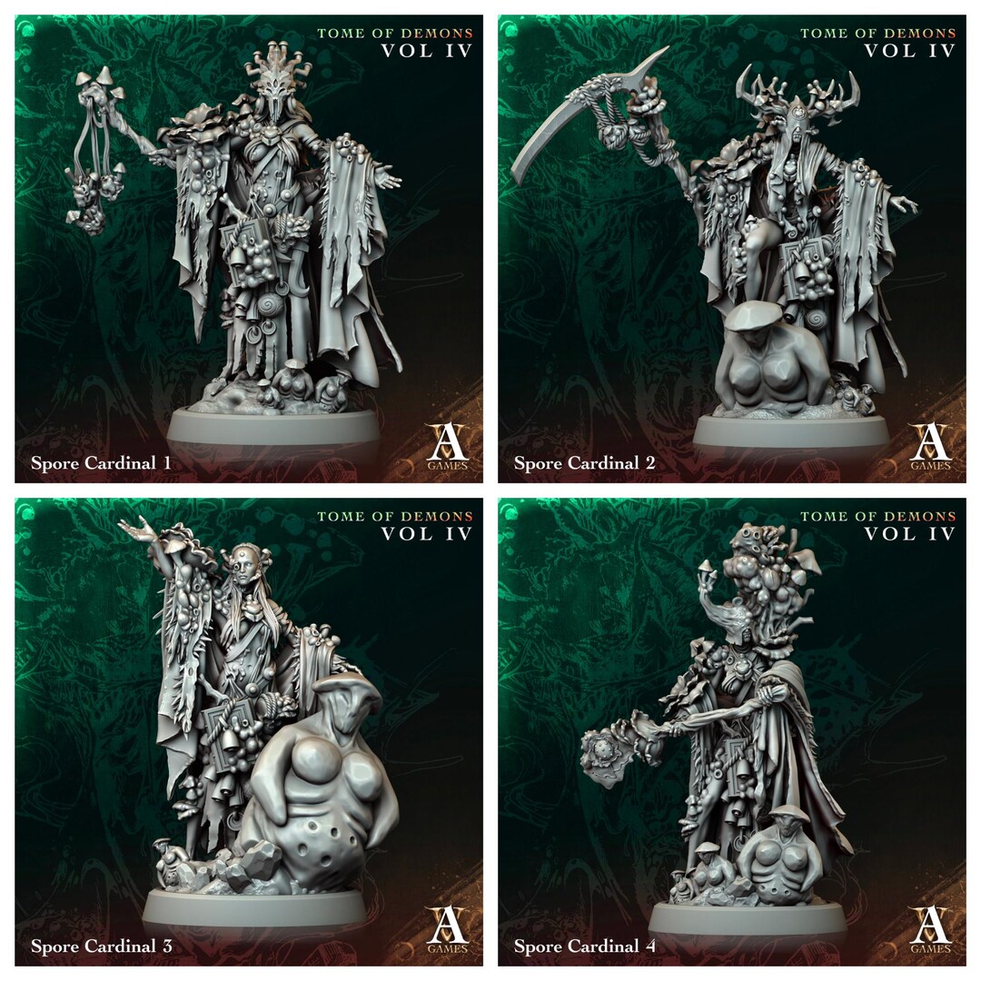 3D Printed Archvillain Games Spore Cardinal Tome of Demons Vol IV 28 ...
