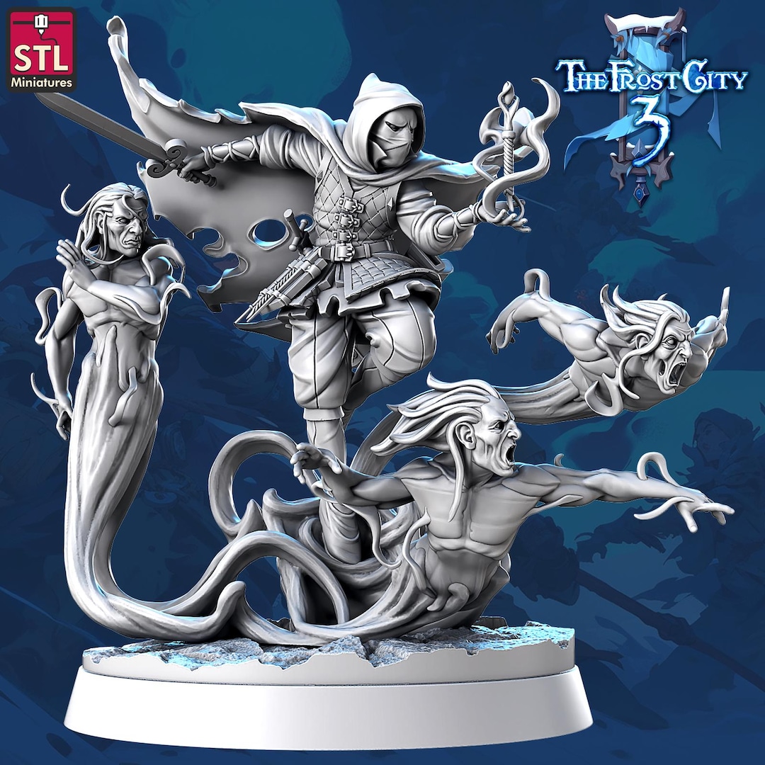 3D Printed STL Miniatures Malcor Core Characters the Frost City 3 28 ...