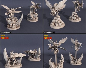 3D Printed Print Your Monsters Flying Wasp Bee Queen the | Etsy