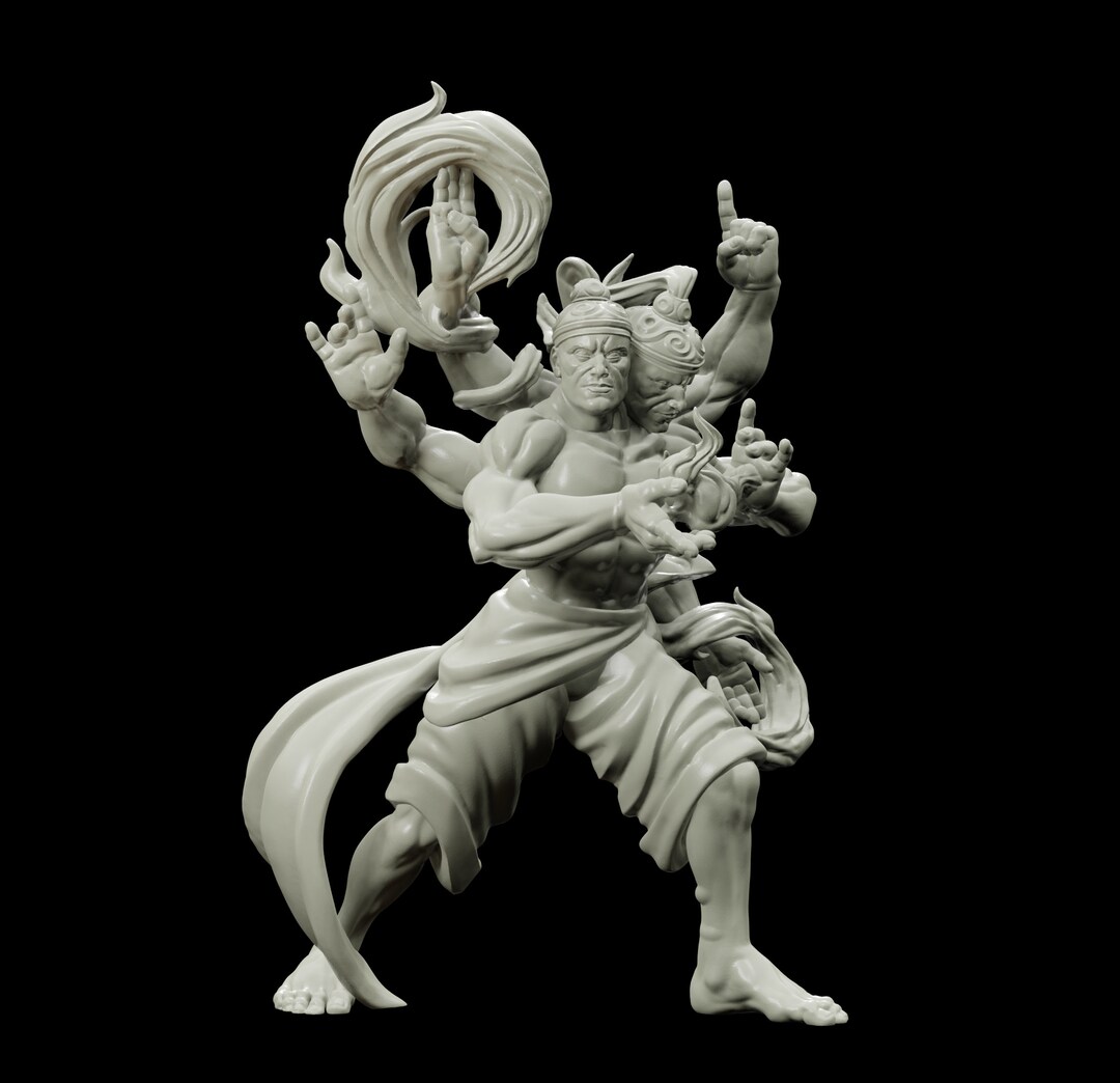 3D Printed Bestiary Vol. 4 Nafarrate - Agni Vedalken 32mm Ragnarok D&D ...