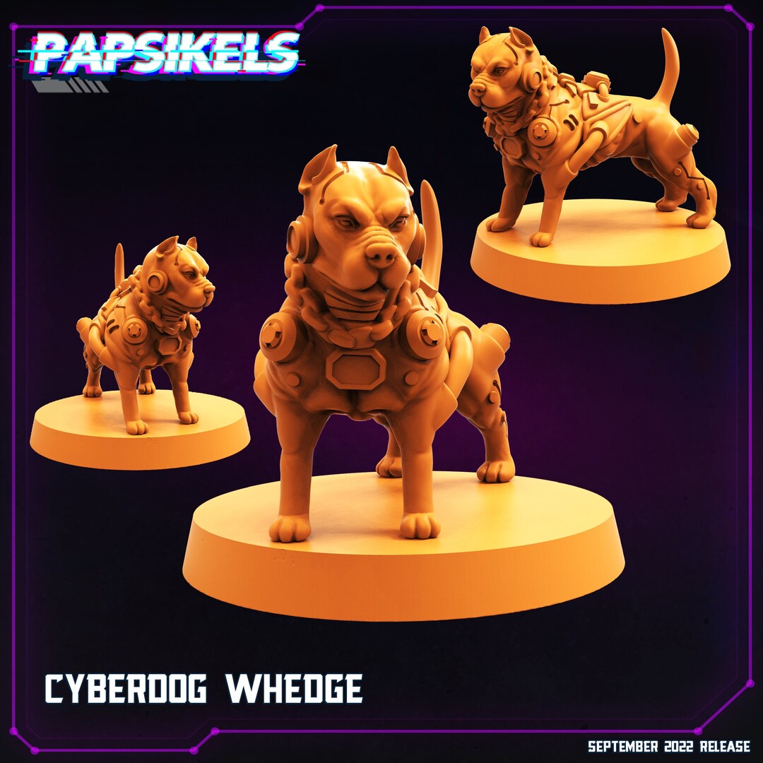 3D Printed Papsikels Cyberpunk Sci-fi Cyberdog Whedge - 28mm 32mm - Etsy