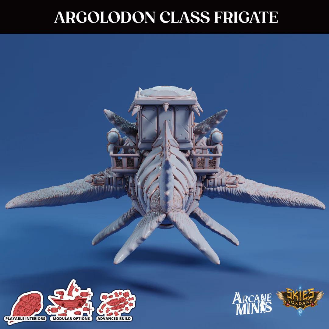3D Printed Sordane Publishing Airship Argolodon Class Frigate MM (XYZ ...