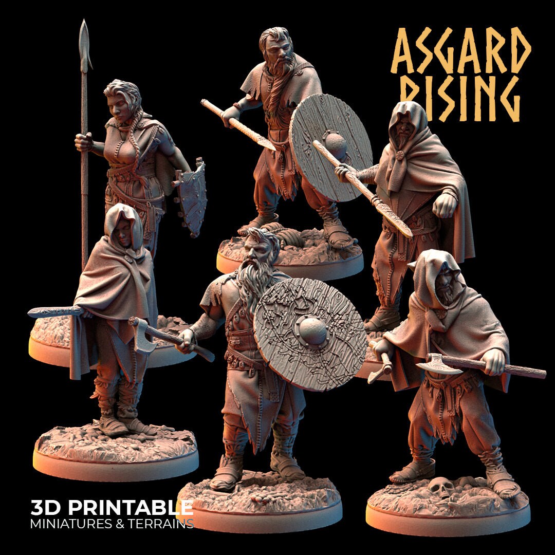 3D Printed Asgard Rising Viking Rune Guardians of the Raven Clan - 28 ...