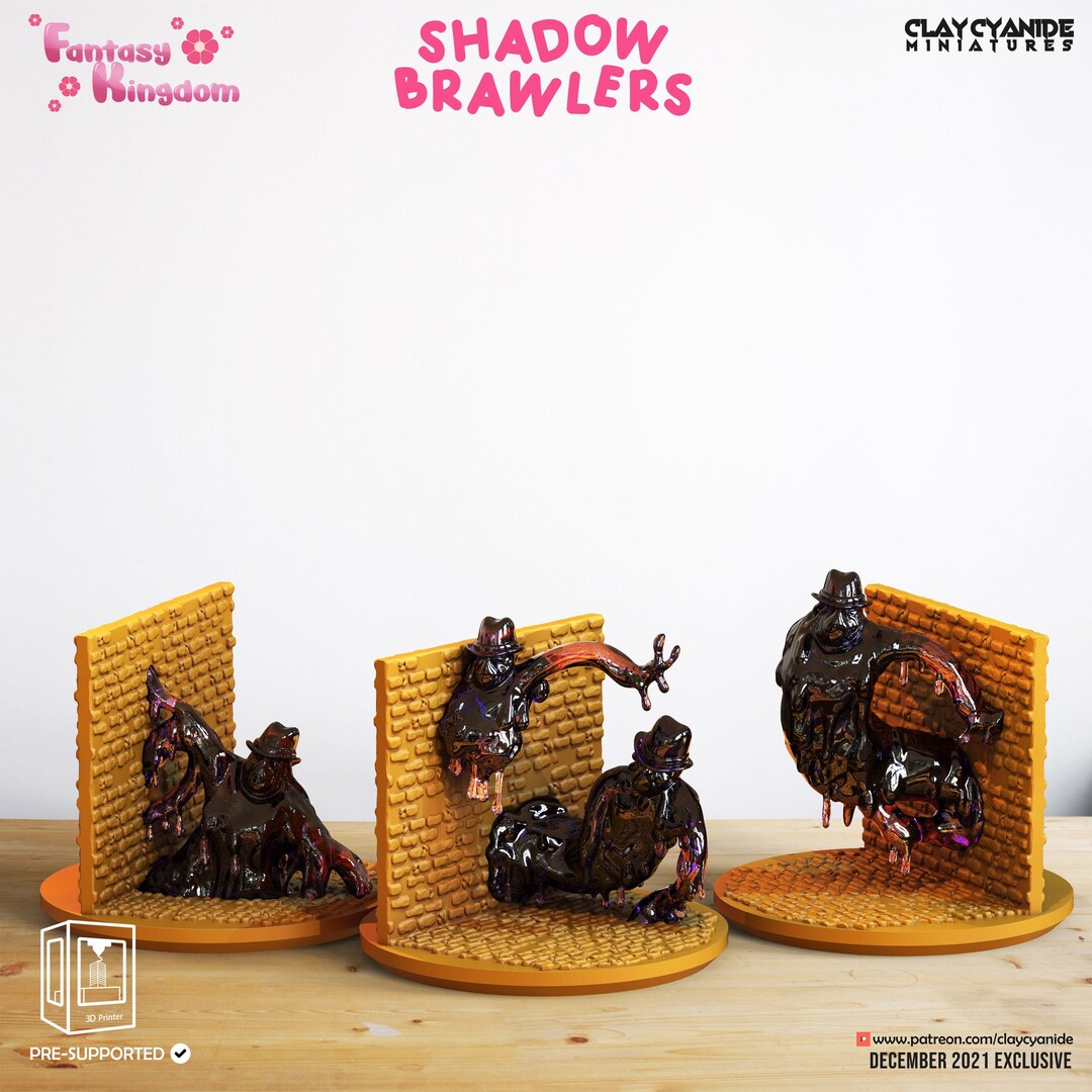 3D Printed Clay Cyanide Fantasy Kingdom - Shadow Brawlers 28mm 32mm D&D ...