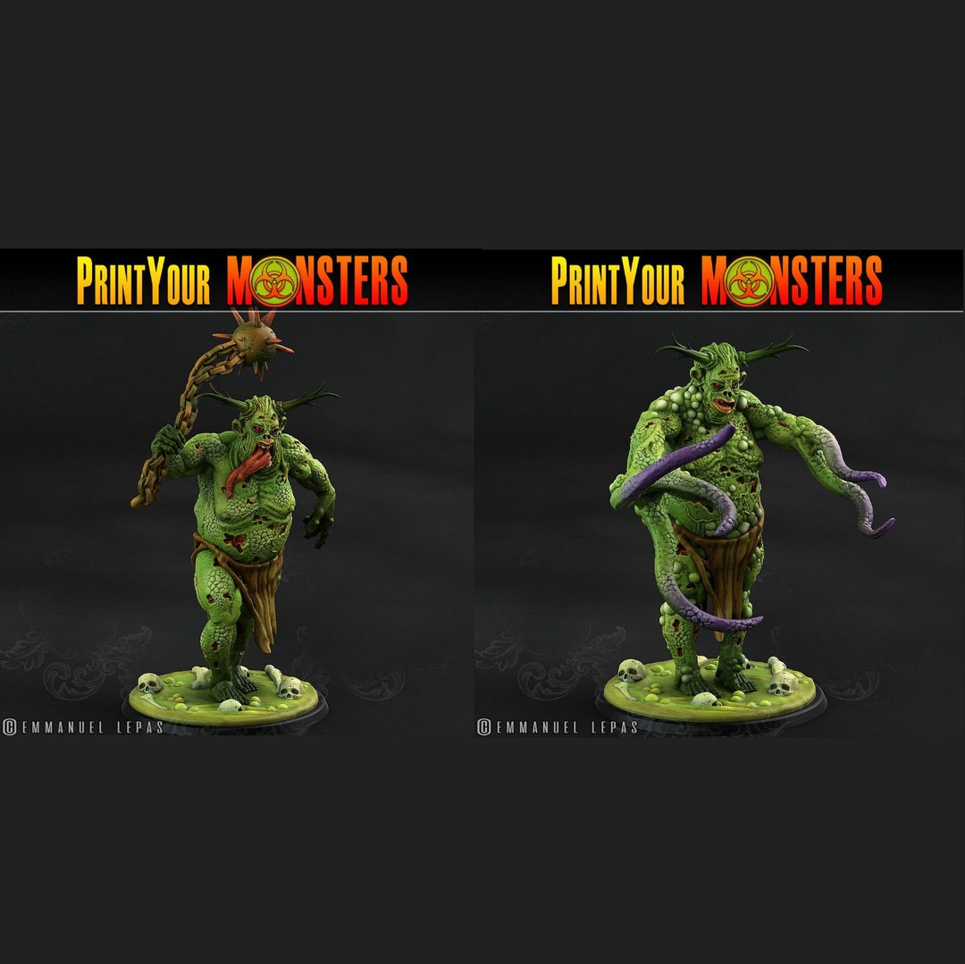 3D Printed Print Your Monsters Guardian Plague Army of Spooky Swamp Set ...
