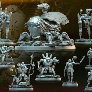 3D Printed Archvillain Games Atomcore Dominator Atomcore Maniple 28 ...