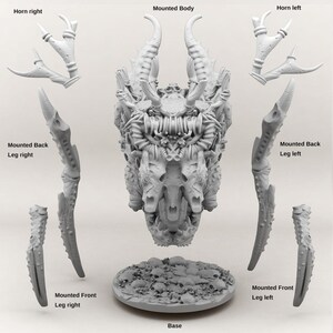 3D Printed Print Your Monster Giant Mounted Forest Creature 28 32mm D&D ...