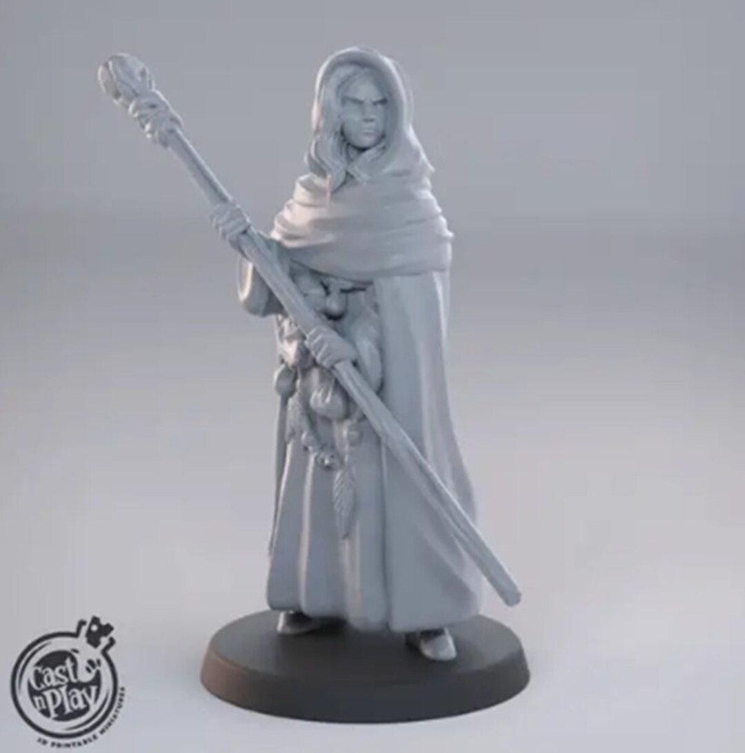 3D Printed Cast N Play - Raistlin 28mm 32mm D&D - Etsy