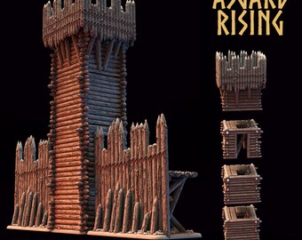 3D Printed Asgard Rising Defense Tower 28mm 32mm Ragnarok - Etsy