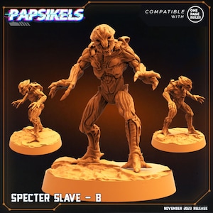 3D Printed Papsikels Specter Slaves Set Skull Hunters Army Bundle 2 ...