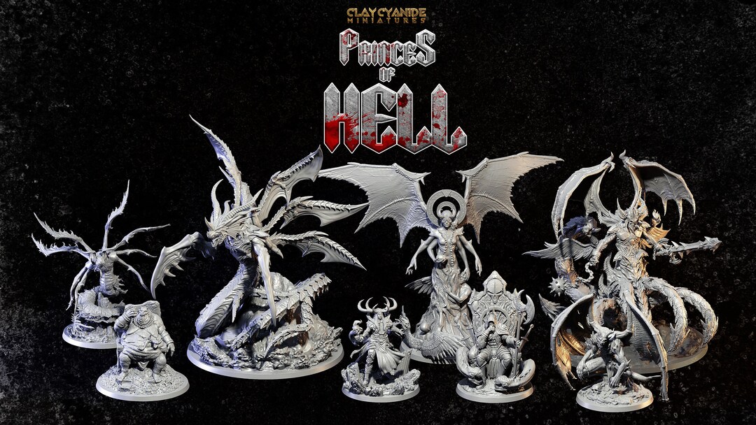 3D Printed Clay Cyanide Princess of Hell Ragnarok D&D - Etsy