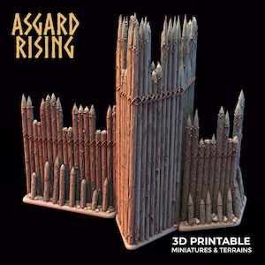 3D Printed Asgard Rising Defense Tower 28mm - 32mm Ragnarok D&D - Etsy