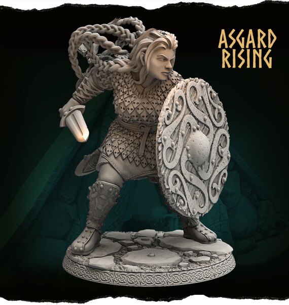 3D Printed Asgard Rising Aidda the Brave Chieftains 28 32 54 - Etsy