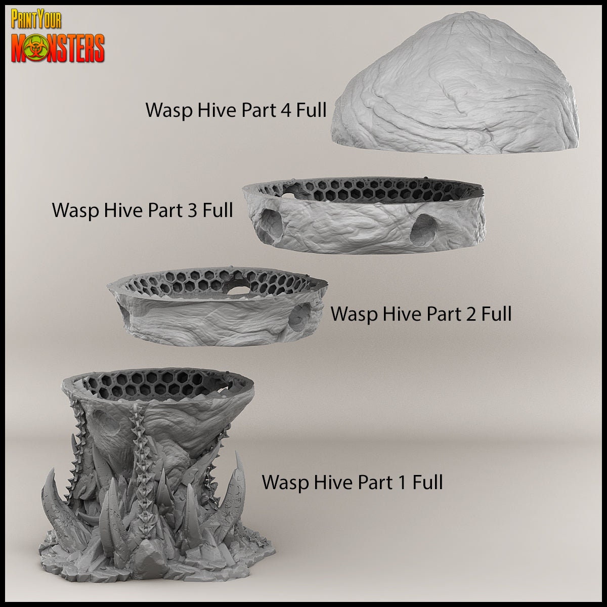 3D Printed Print Your Monsters the Infernal Hive Full Set 28mm | Etsy