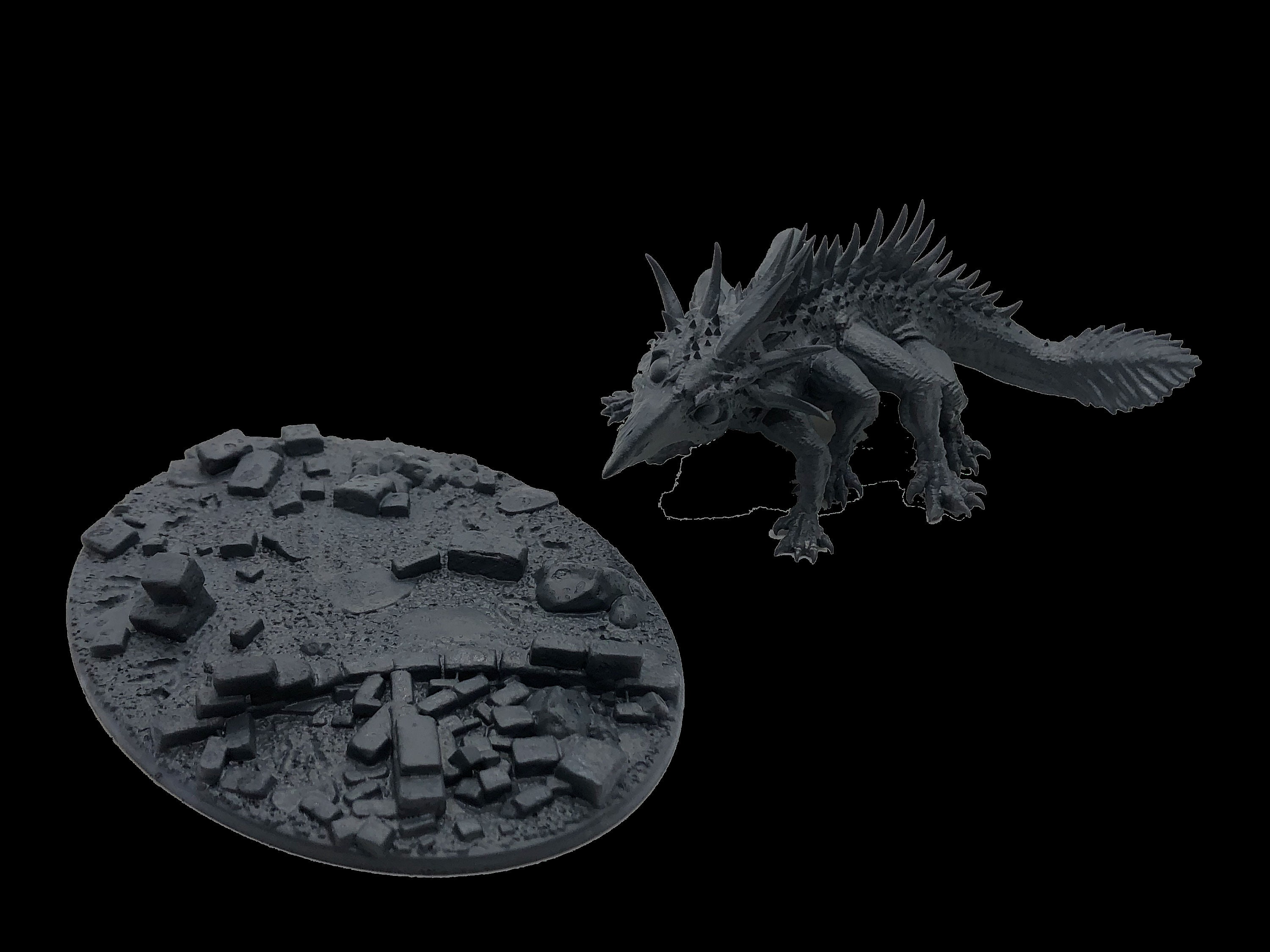 3D Printed Asgard Rising King of Serpents Basilisk 32mm D&D | Etsy