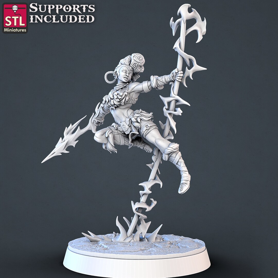 3D Printed STL Miniatures Acrobat Dnd Tribute Set 28mm - 32mm War ...