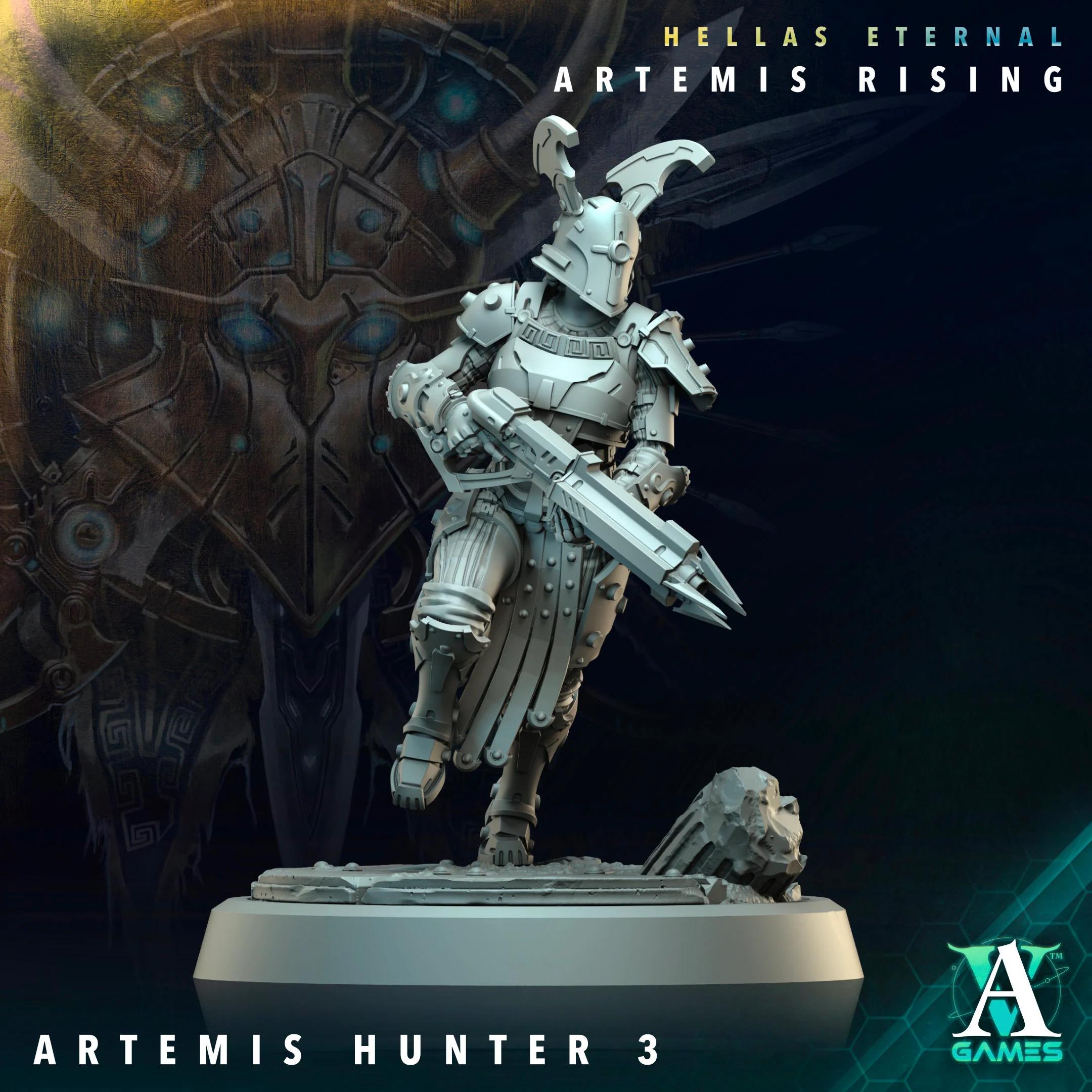 3D Printed Archvillain Games the First Vestal Artemis Hunters Executors ...