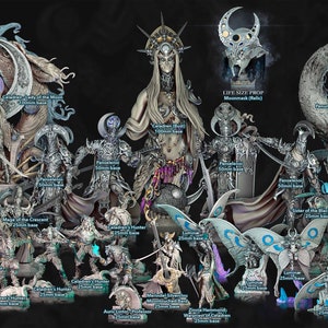 3D Printed Archvillain Games Merindel Silvercloud - Moontouched Bard ...