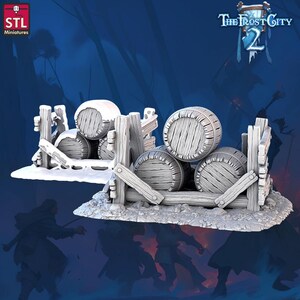 3D Printed STL Miniatures Scatter Terrain the Frost City 2 28 - 32mm War Gaming D&D - Etsy