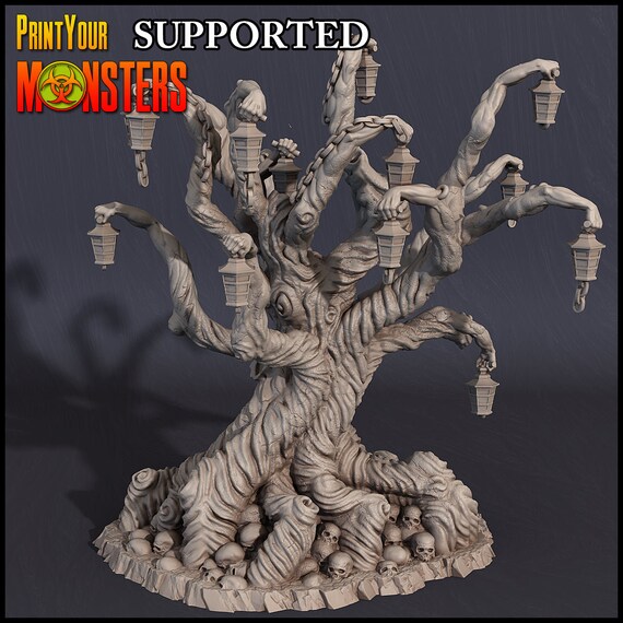 3D Printed Print Your Monsters Witches Hunted Willow Tree - Etsy