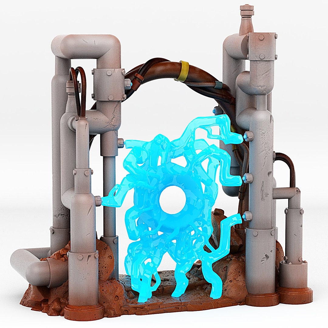 3D Printed Fantastic Portals and Effects Martian Pipes Portal - Etsy