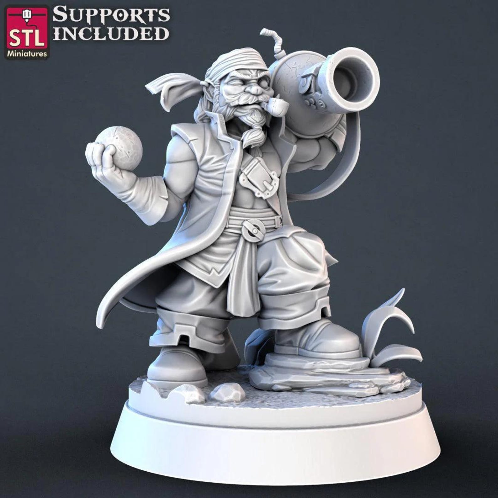 3D Printed STL Miniatures Pirate Set 28 - 32mm War Gaming D&D - Etsy