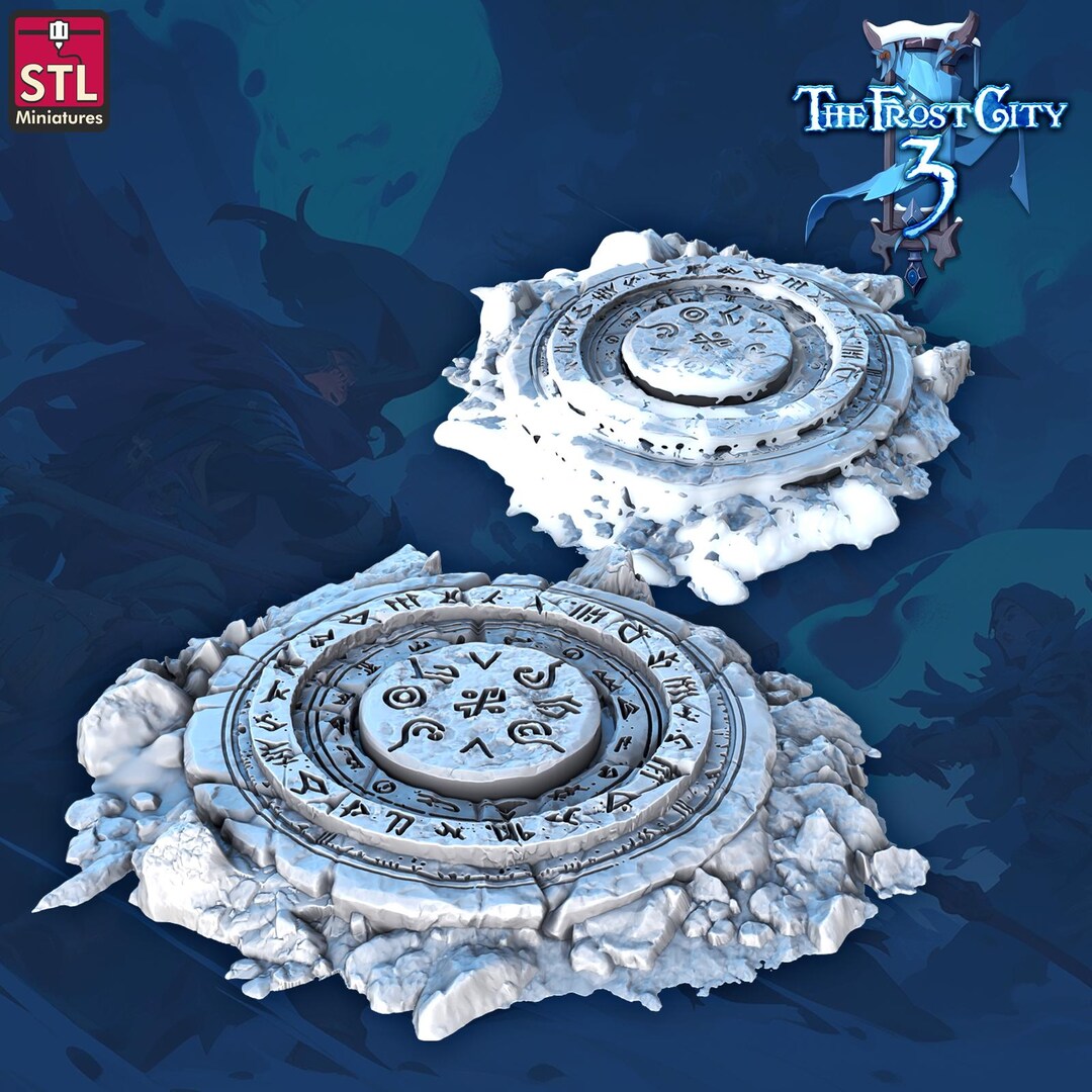 3D Printed STL Miniatures Arcane Disc Core Props the Frost City 3 28 - 32mm War Gaming D&D - Etsy