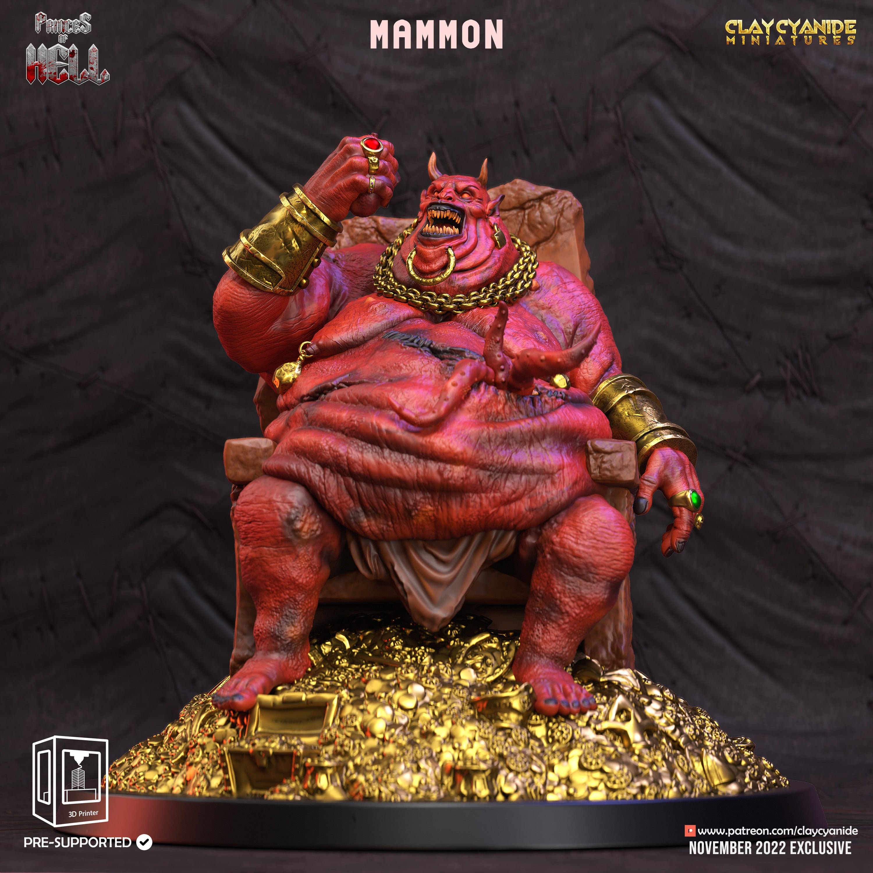 3D Printed Clay Cyanide Princess of Hell Ragnarok D&D - Etsy